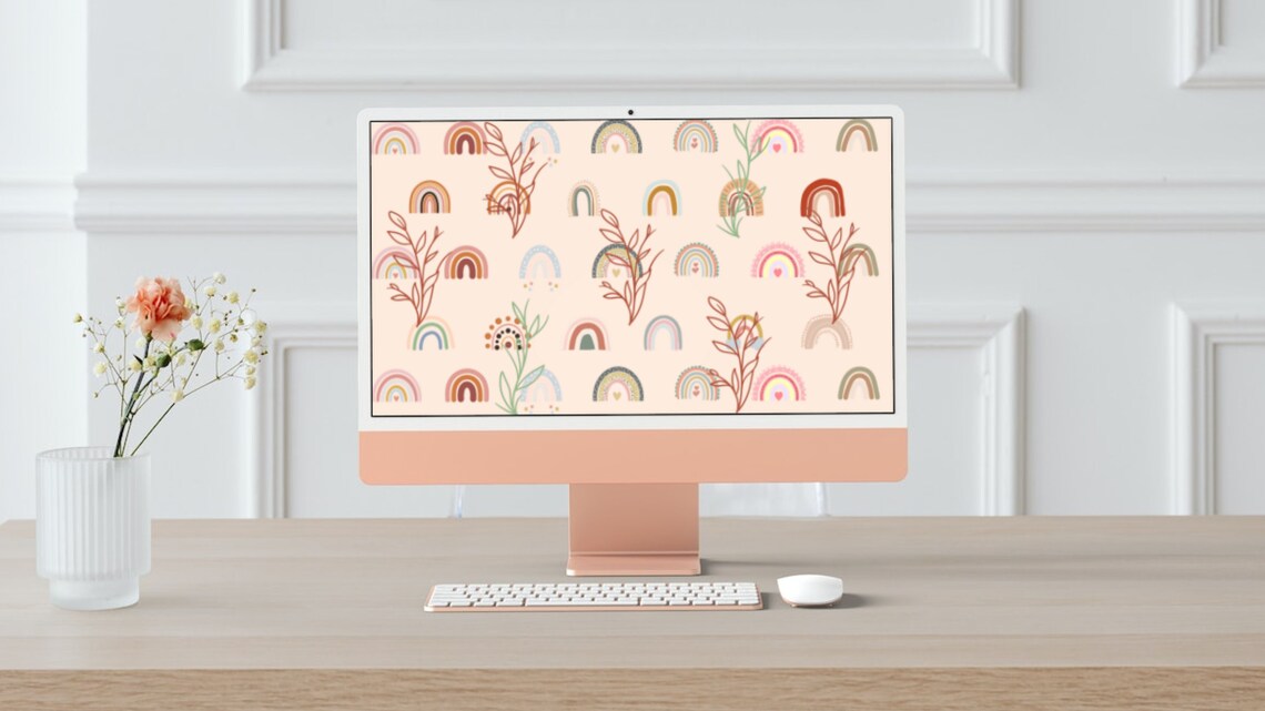Boho Rainbows Desktop Wallpaper | 4480 X 2520 Pixels | Boho Screensaver ...