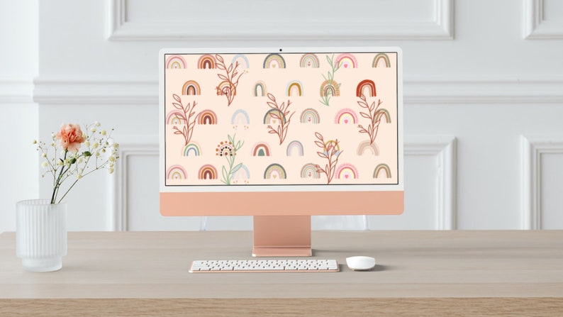 Boho Rainbows Desktop Wallpaper | 4480 X 2520 Pixels | Boho Screensaver ...
