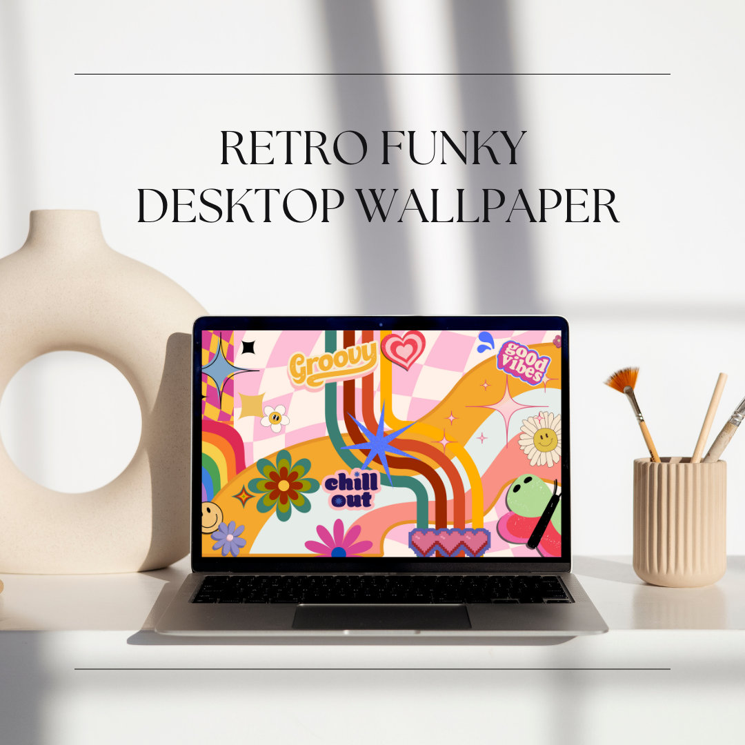 Retro Desktop Wallpaper 4480 X 2520 Pixels, 80's Hippie Screensaver ...