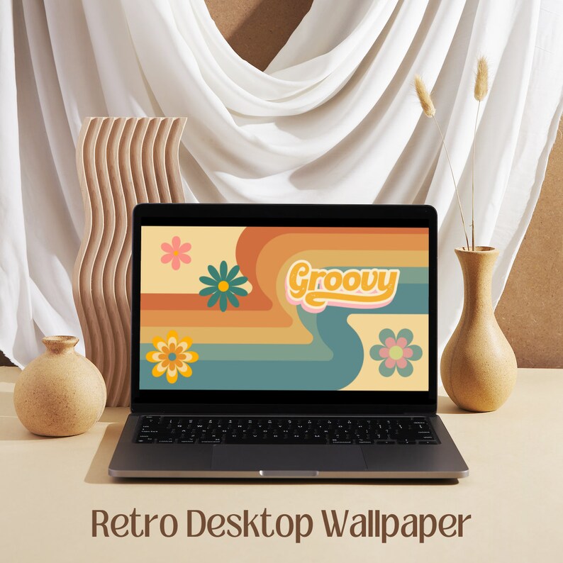Retro Groovy Good Vibes Set of 3 Desktop Wallpapers, 4480 X 2520 Pixels ...