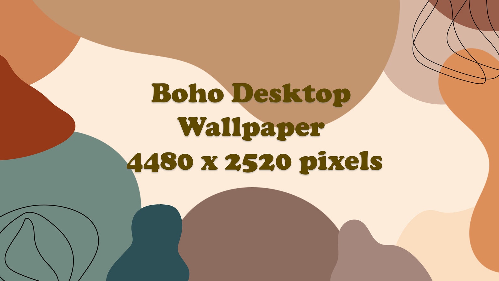 Boho Desktop Wallpaper | 4480 Pixels X 2520 Pixels | Boho Screensaver ...