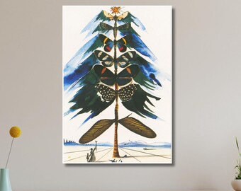 Print, Printable Salvador Dali's 1959 "christmas Tree of Butterflies ...