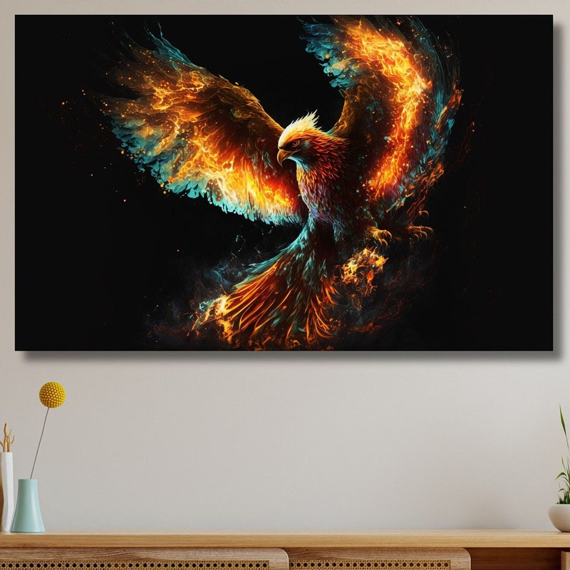 Phoenix Bird Art - Etsy
