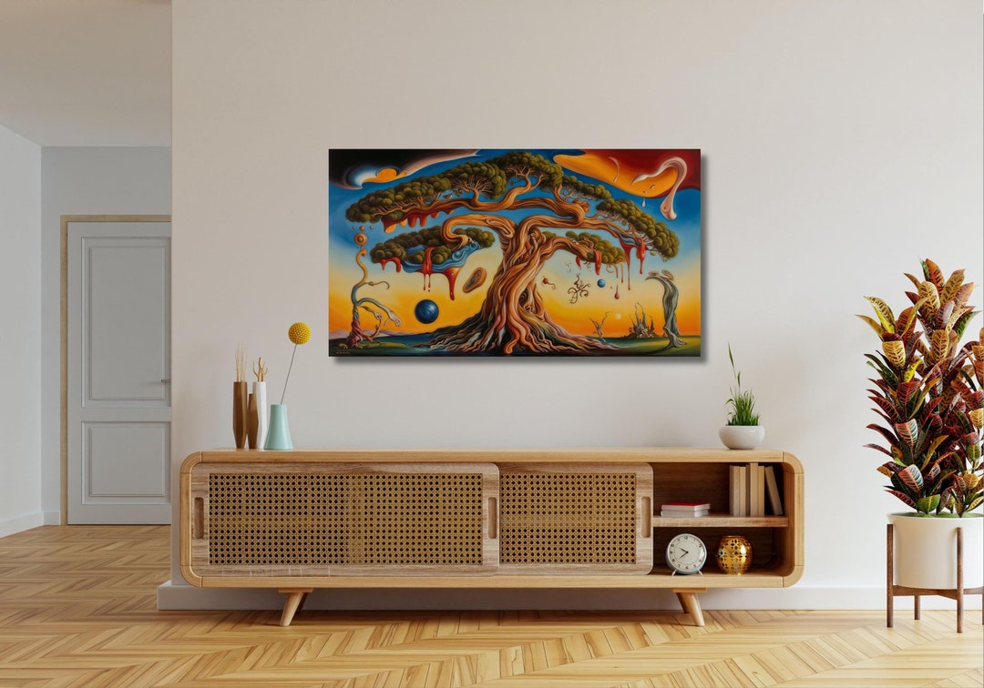 Salvador Dali Stely Tree of Life Canvas Wall Art,tree of Life Framed ...