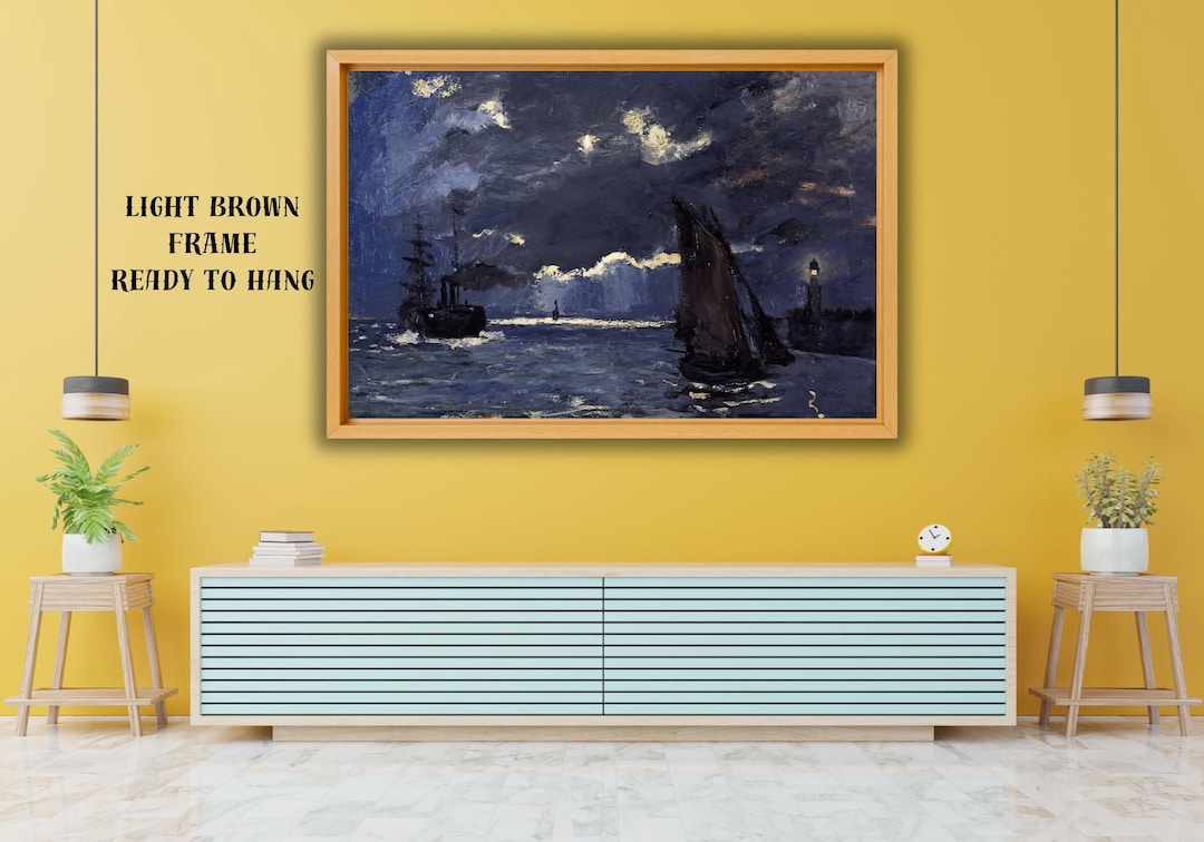 Claude Monet's "a Seascape, Shipping by Moonlight" Painting ...