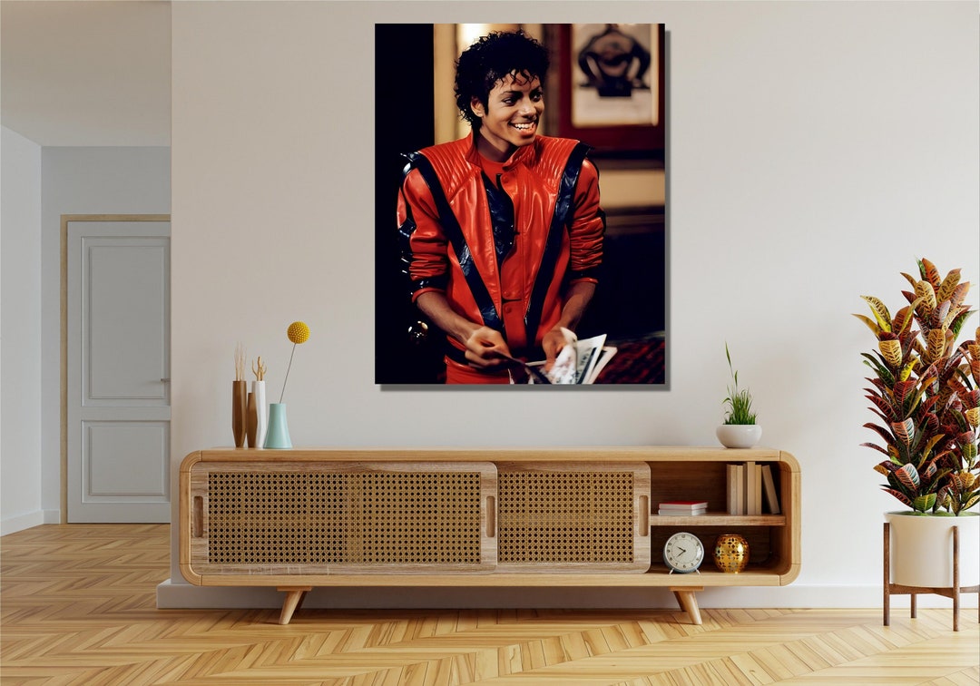 Michael Jackson Red Jacket Ready to Hang Canvas,michael Jackson Music ...