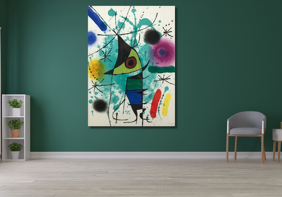 The Singing Fish: Joan Miro Ready to Hang Canvas,joan Miro Dancer ...