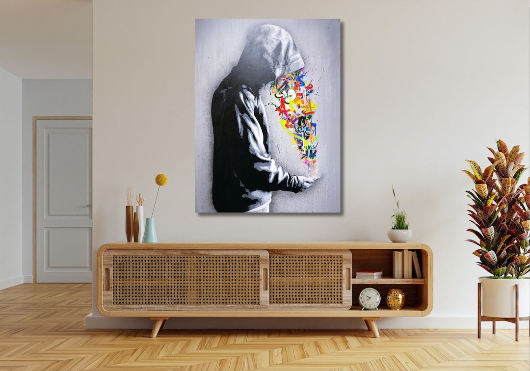 Street Art Canvas Graffiti Print Modern Art Large Canvas Art Graffiti ...