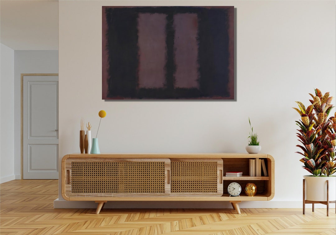 Mark Rothko Black on Maroon 1958 Ready to Hang Canvas,mark Rothko Wall ...