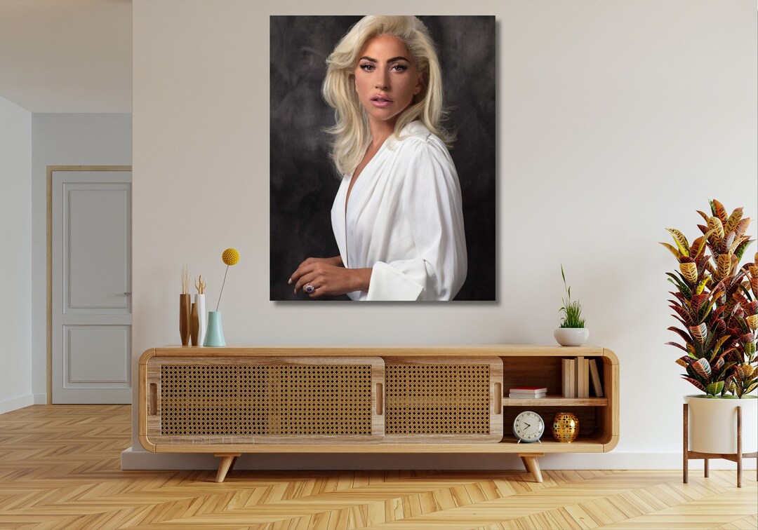 Lady Gaga Canvas Wall Art,lady Gaga Art Music Poster,living Room Decor ...