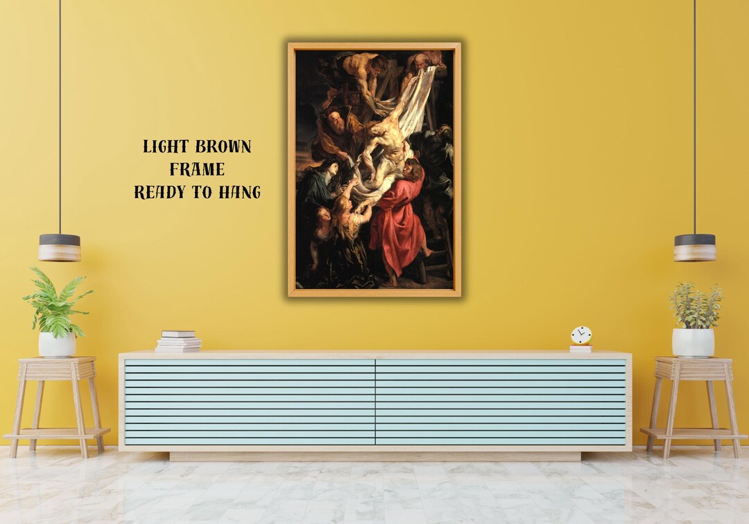 The Descent From the Cross,central Part of the Triptych,peter Paul Rubens,living Room Decor ...