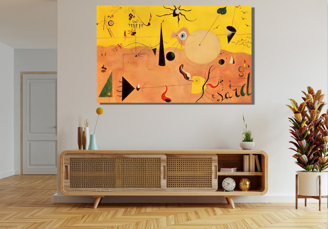 JOAN MIRO the Hunter Ready to Hang Canvas,1925 by Joan Miro Dancer ...