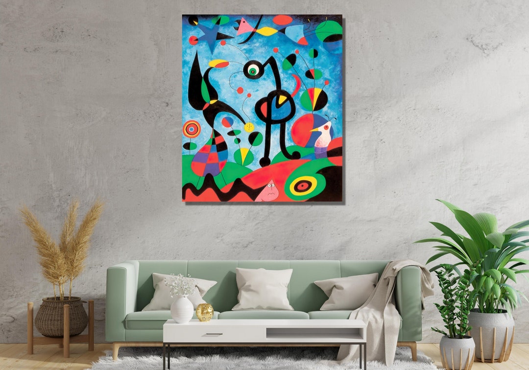 JOAN MIRO Ready to Hang Canvas, 1925 by Joan Miro Dancer Exhibition ...