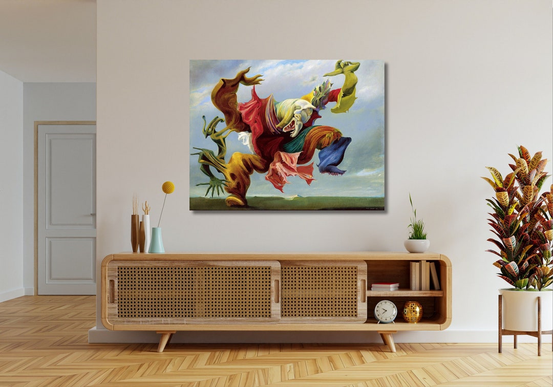 Max Ernst the Fireside Angel Canvas Wall Art, Max Ernst the Angel of ...