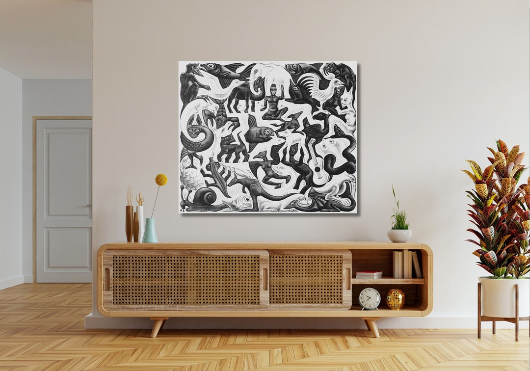 Maurits Cornelis Escher Mosaic Painting Wall Arts, Maurits Cornelis ...