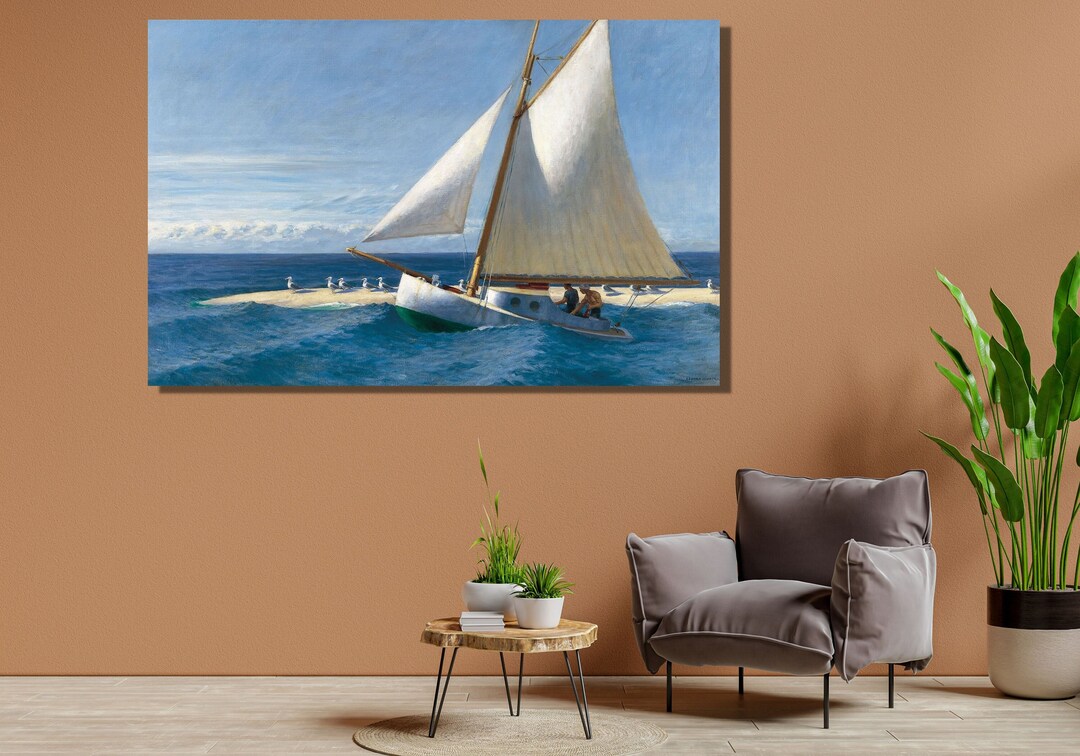 Edward Hopper Sailboat Ready to Hang Canvas,edward Hopper Canvas Wall ...