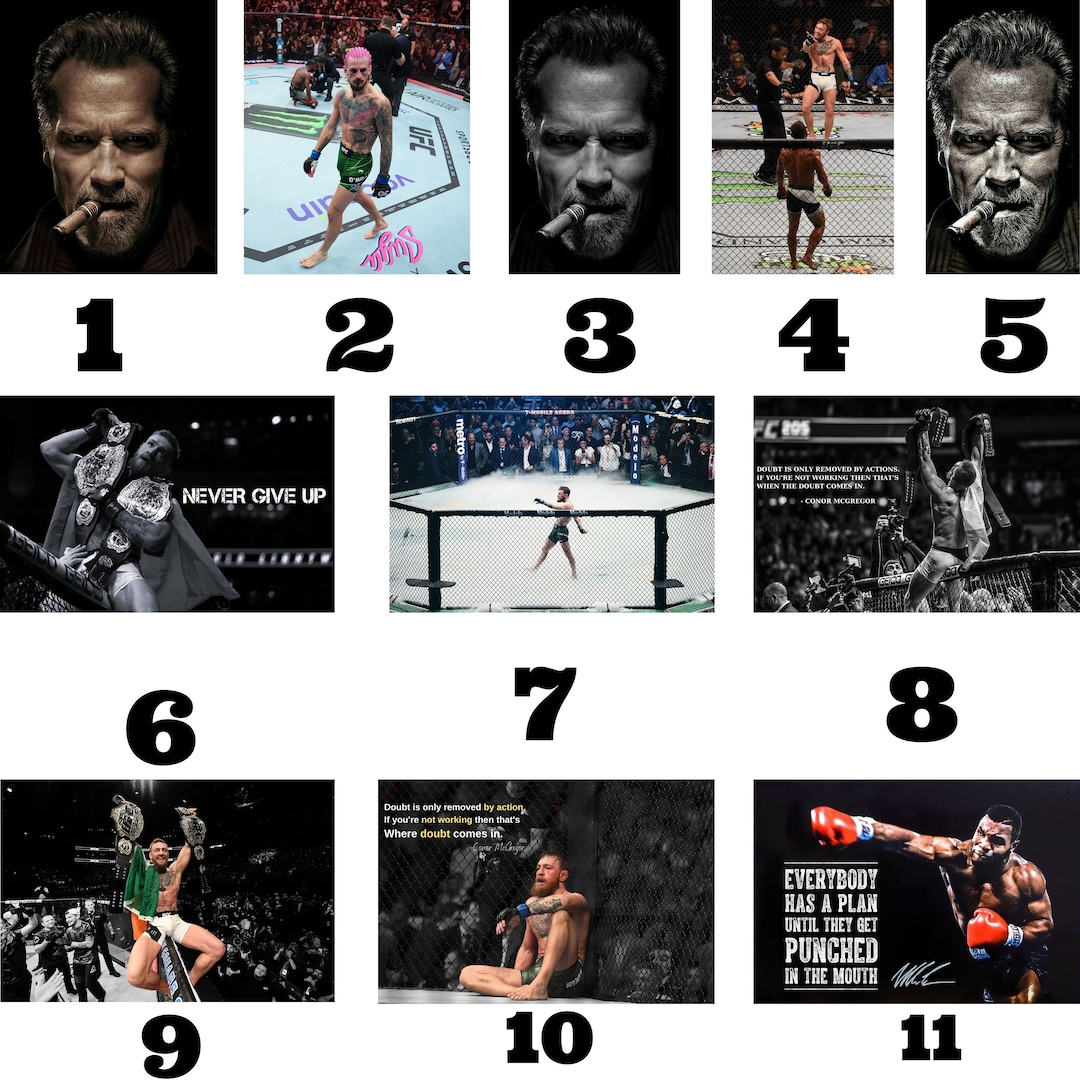 Custom UFC Wall Art,create Your Own Canvas Set,choose 1 of From Ufc's ...