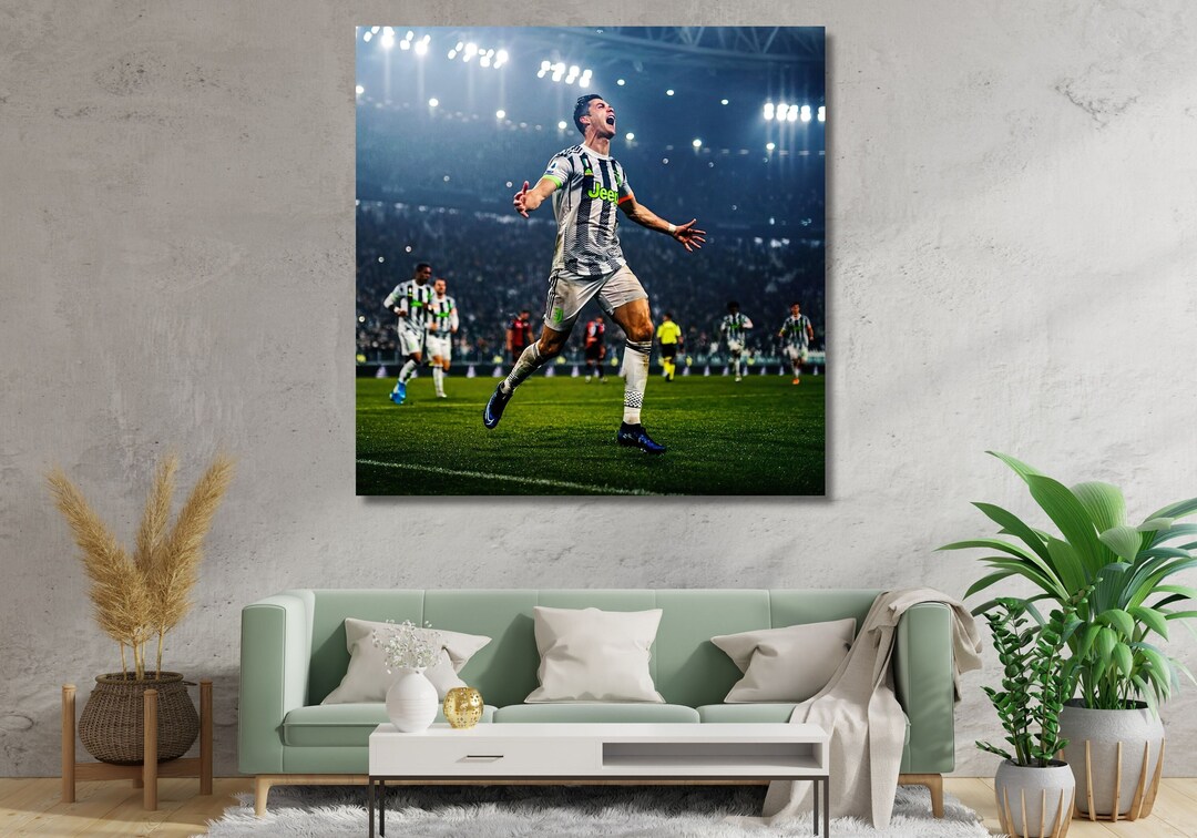 Cristiano Ronaldo Canvas Wall Art,juventus Canvas Print,cristiano Wall ...
