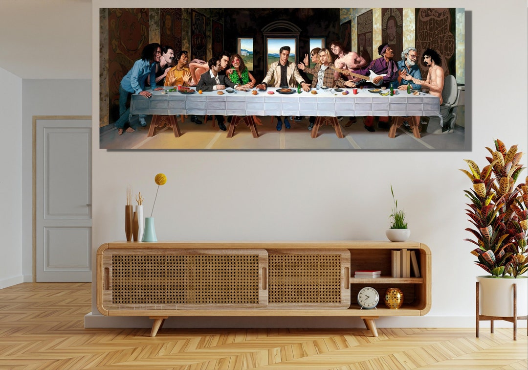 Last Supper Singer Ready to Hang Canvas,elvis Presley Poster,hollywood ...