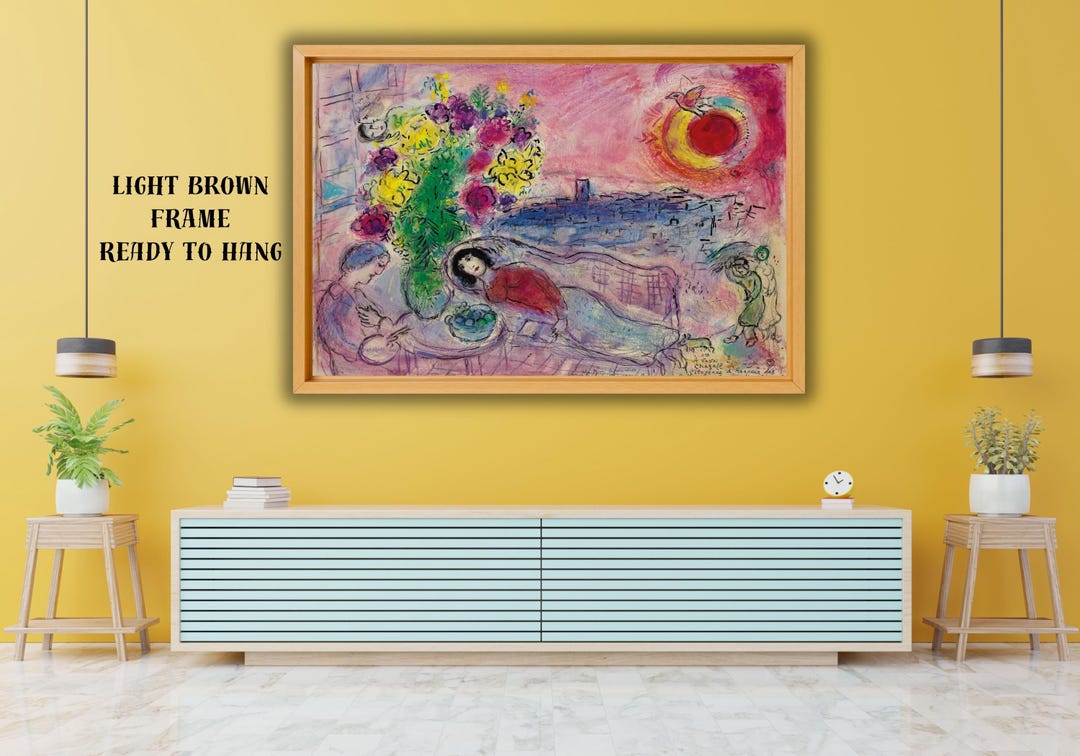 Marc Chagall Colour of Life Art Print,marc Chagall Canvas Wall Art ...