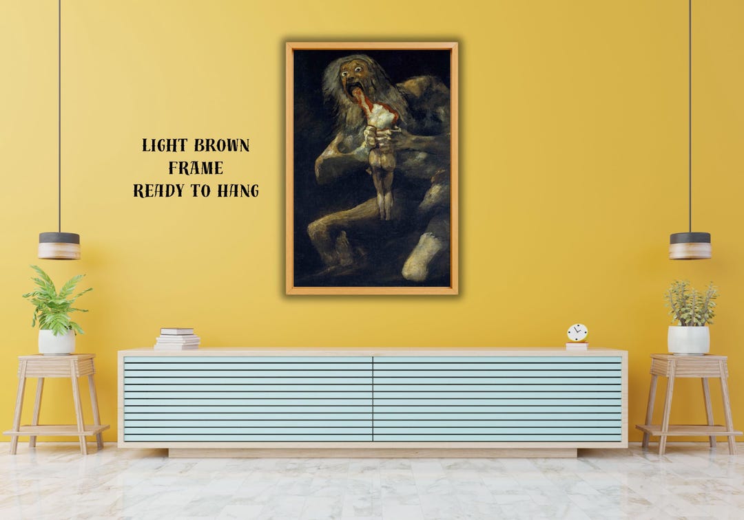 Francisco Goya Saturn Devouring His Son Canvas Print, Large Size Canvas ...