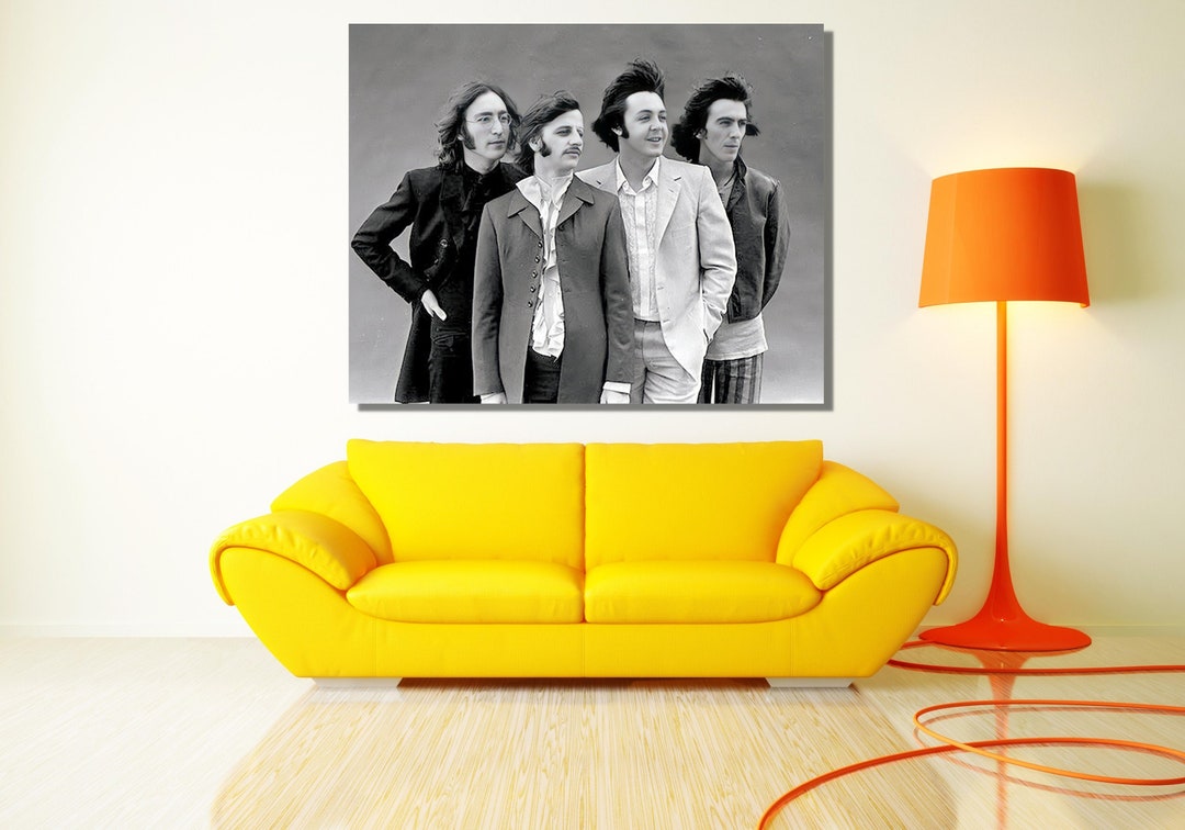Beatles Ready to Hang Canvas, the Beatles Canvas Print Art, Music Band ...