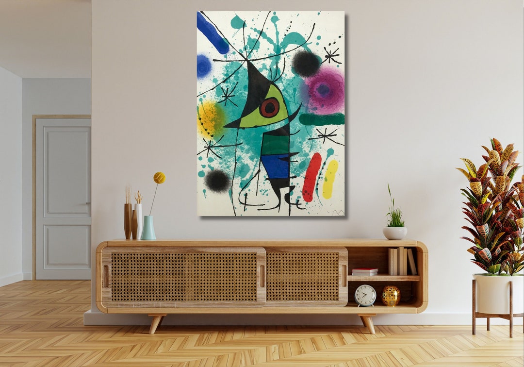 The Singing Fish by Joan Miro Canvas Wall Art,miro Paintings,abstract ...