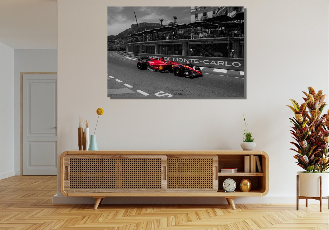 Charles Leclerc Canvas Wall Art,ferrari F1-75 Wall Art,charles Leclerc ...