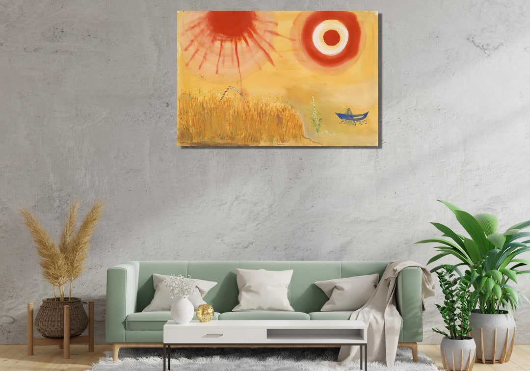 Marc Chagall Sun Canvas Wall Art,marc Chagall Exhibition Poster,modern ...