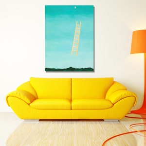 Georgia O'keeffe Ready to Hang Canvas,ladder to the Moon,vintage Wall ...