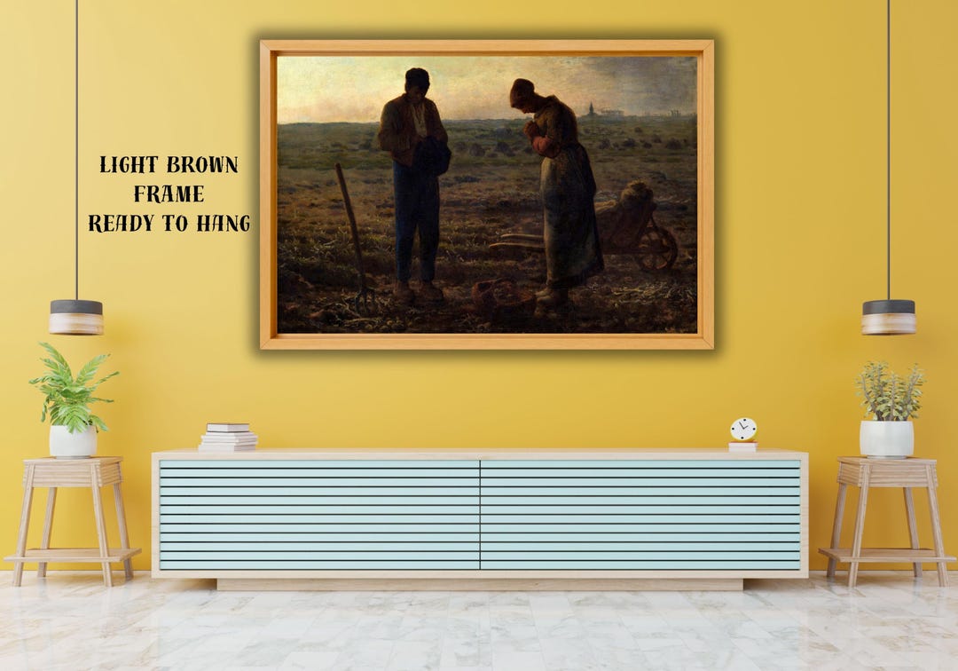 The Angelus by Jean-françois Millet Wall Art, Millet Classic Art Print ...