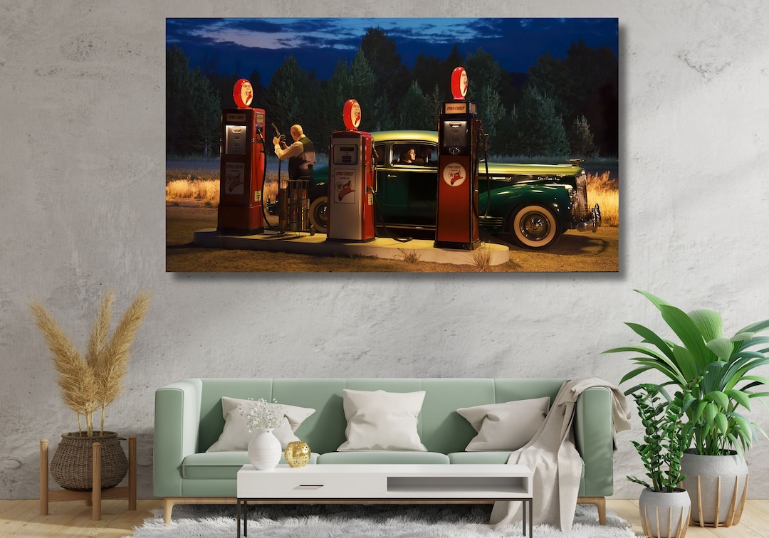 Edward Hopper Gas Station Ready to Hang Canvas,gas Station Poster ...