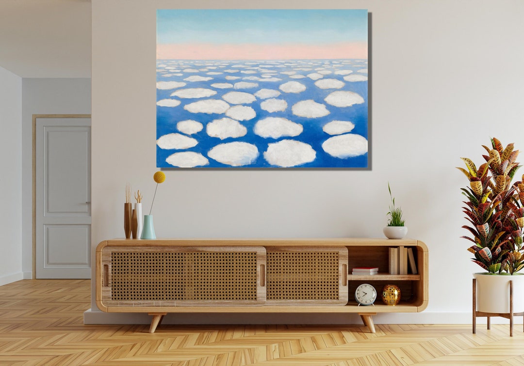 Georgia O'keeffe Above the Clouds Ready to Hang Canvas, Sky Above Clouds IV, Landscape Wall Art ...