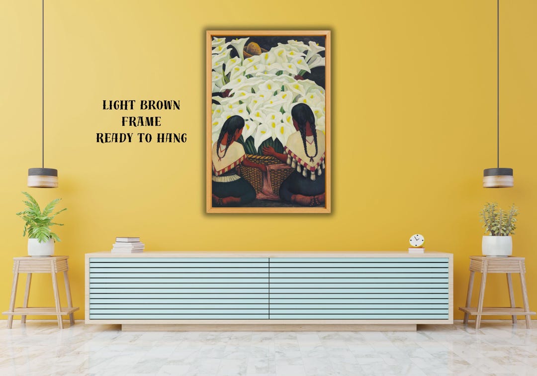Flower Carrier Print on Canvas,diego Rivera Print,the Flower Carrier ...