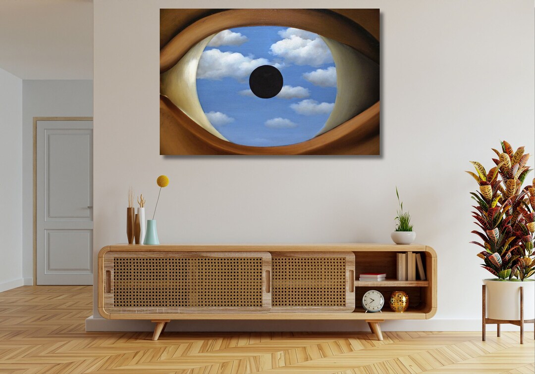 Rene Magritte the False Mirror Ready to Hang Canvas,rene Magritte the ...
