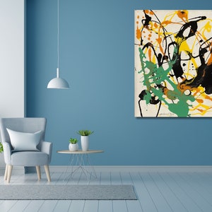 Jackson Pollock Number 28 1949 Art Print, Jackson Pollock Canvas Wall ...