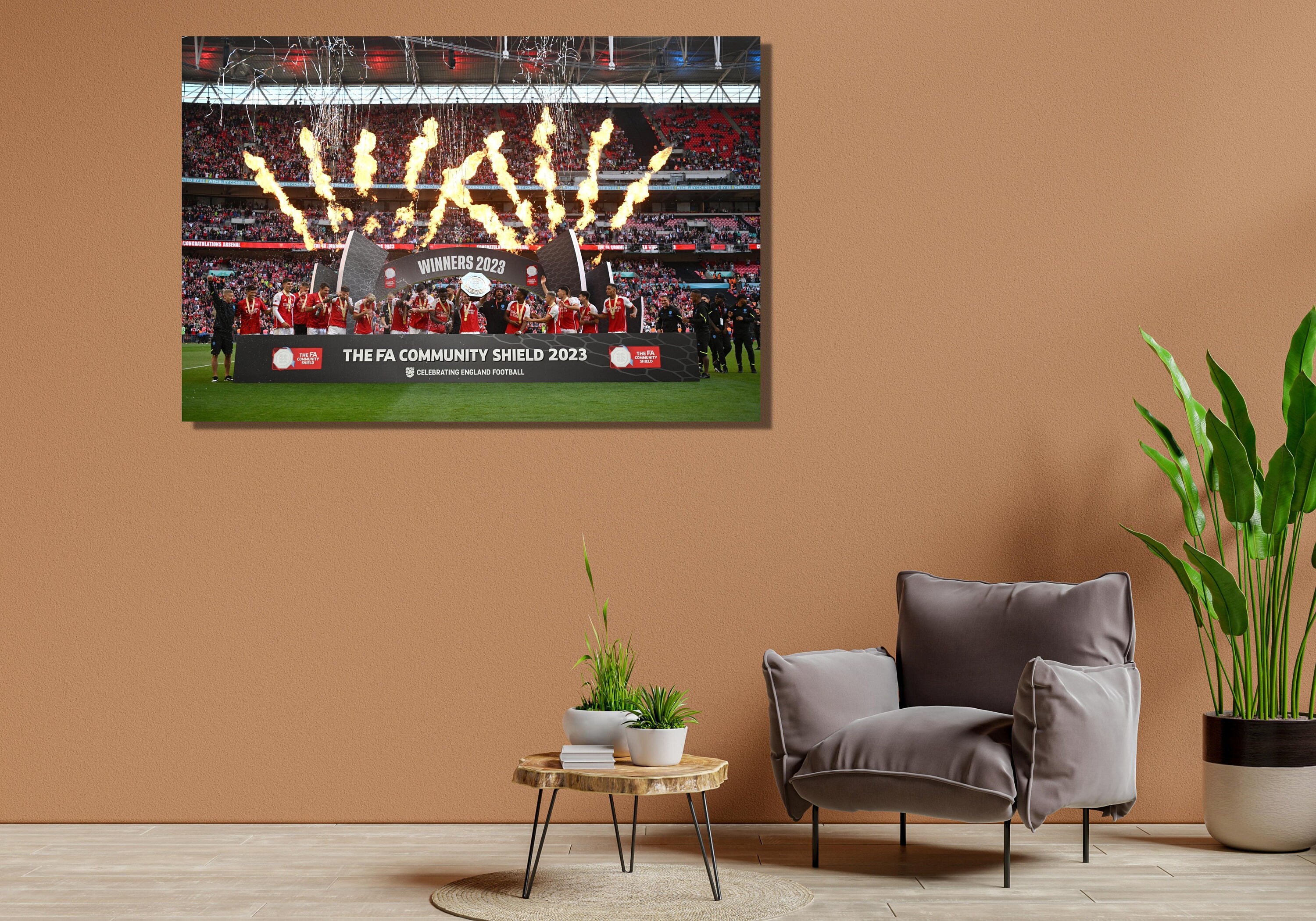 Arsenal 2023 Champion Ready to Hang Canvasthe Legendary - Etsy