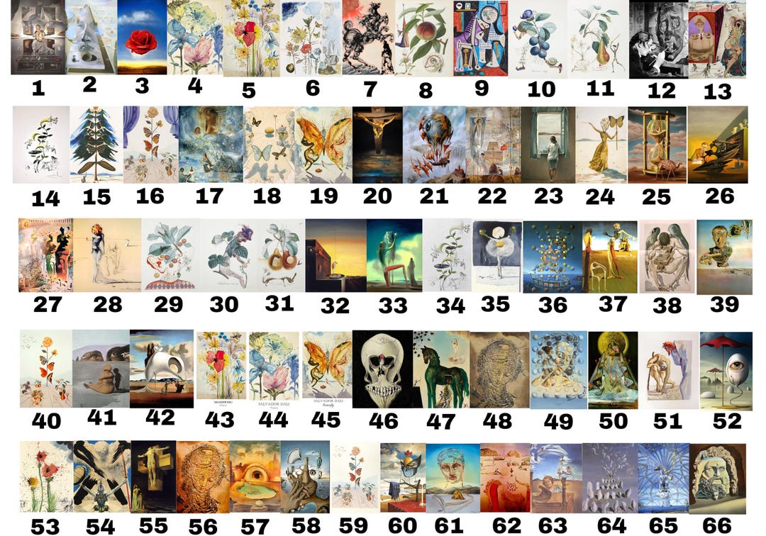 Custom Set of 3 Salvador Dali Canvas Wall Art,choose From Dali's ...