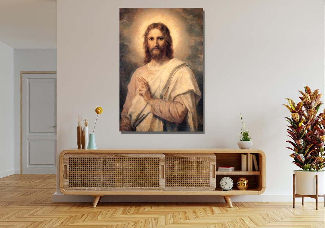 Heinrich Hofmann Jesus Christ 1884 Ready to Hang Canvas,jesus Face ...