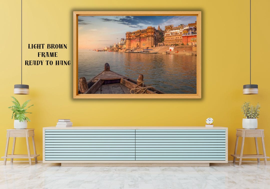 Varanasi Canvas Print, India Wall Art, India Canvas Art,varanasi Diwali ...