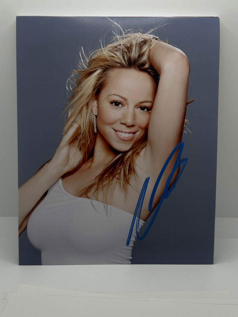 Mariah Carey Signed Autographed Photo Authentic 8X10 COA - Etsy