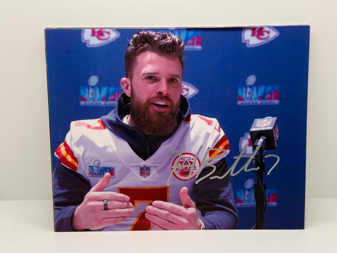 Harrison Butker Chiefs Press Conference Signed Autographed Photo ...