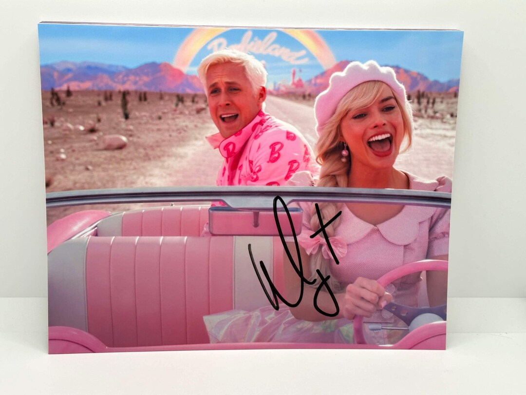Margot Robbie Barbie Car Signed Autographed Photo Authentic 8X10 COA - Etsy