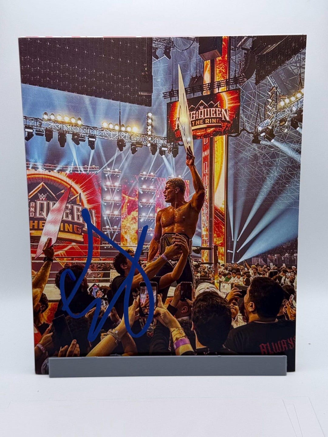 Cody Rhodes Celebration WWE Signed Autographed Photo Authentic 8X10 COA ...