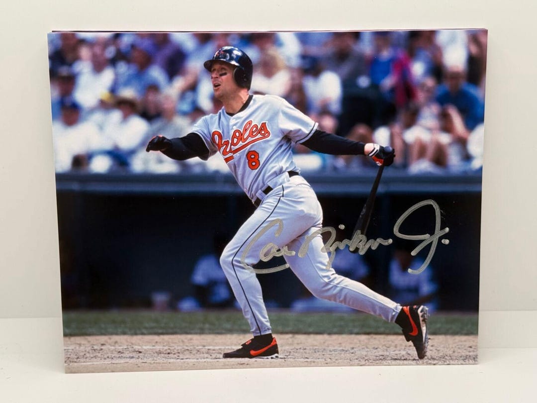 Cal Ripken Jr Hitting Signed Autographed Photo Authentic 8X10 COA - Etsy