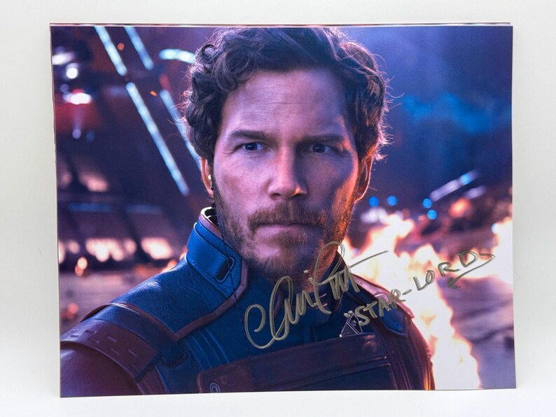 Chris Pratt Rare Inscribed Star Lord Signed Autographed Photo Authentic ...