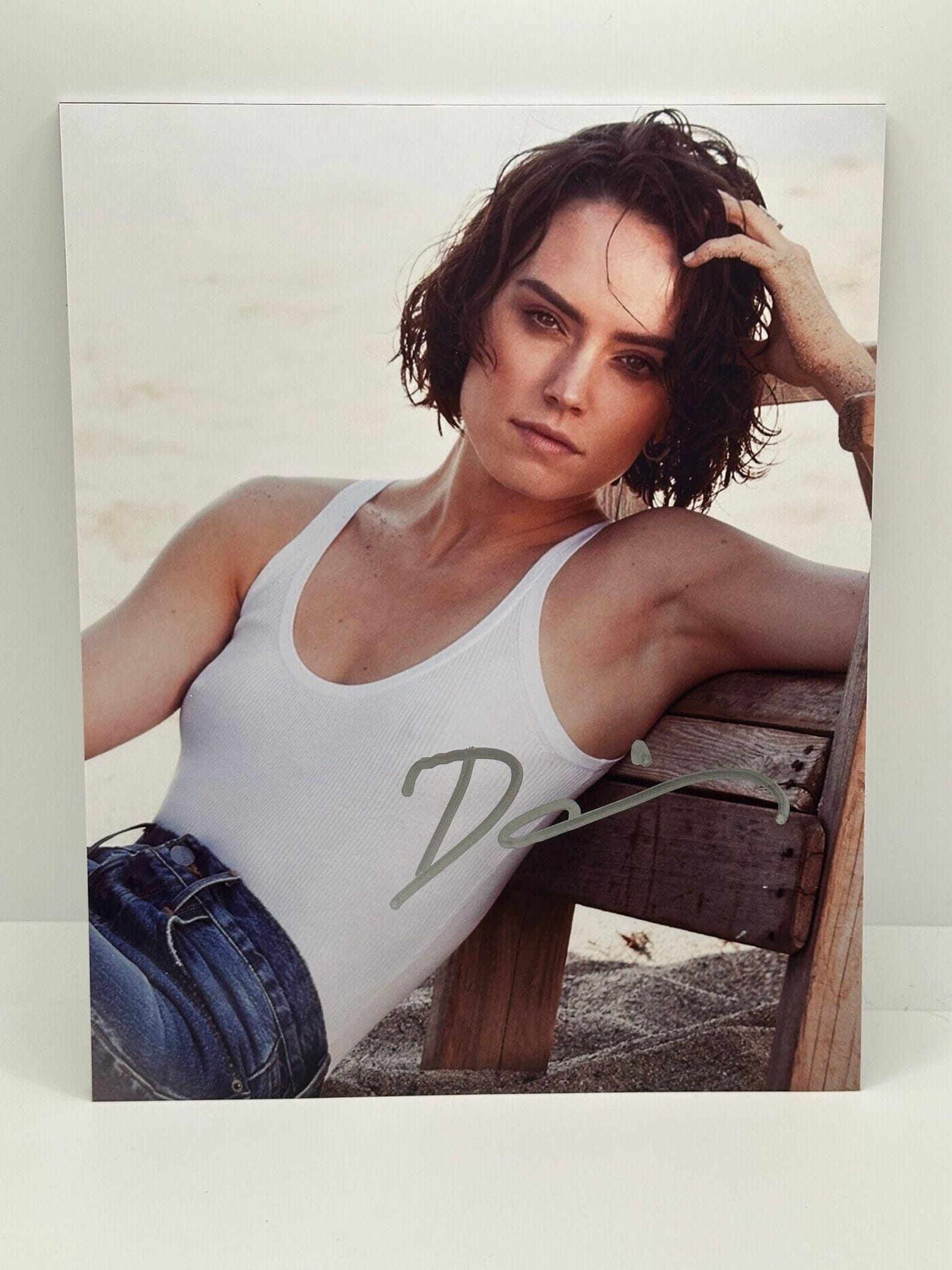 Daisy Ridley Tank Top Signed Autographed Photo Authentic 8X10 COA - Etsy
