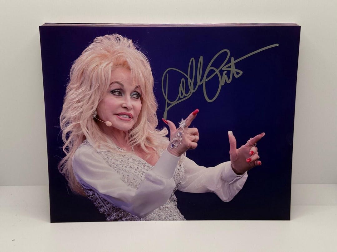 Dolly Parton Finger Guns Signed Autographed Photo Authentic 8X10 COA - Etsy