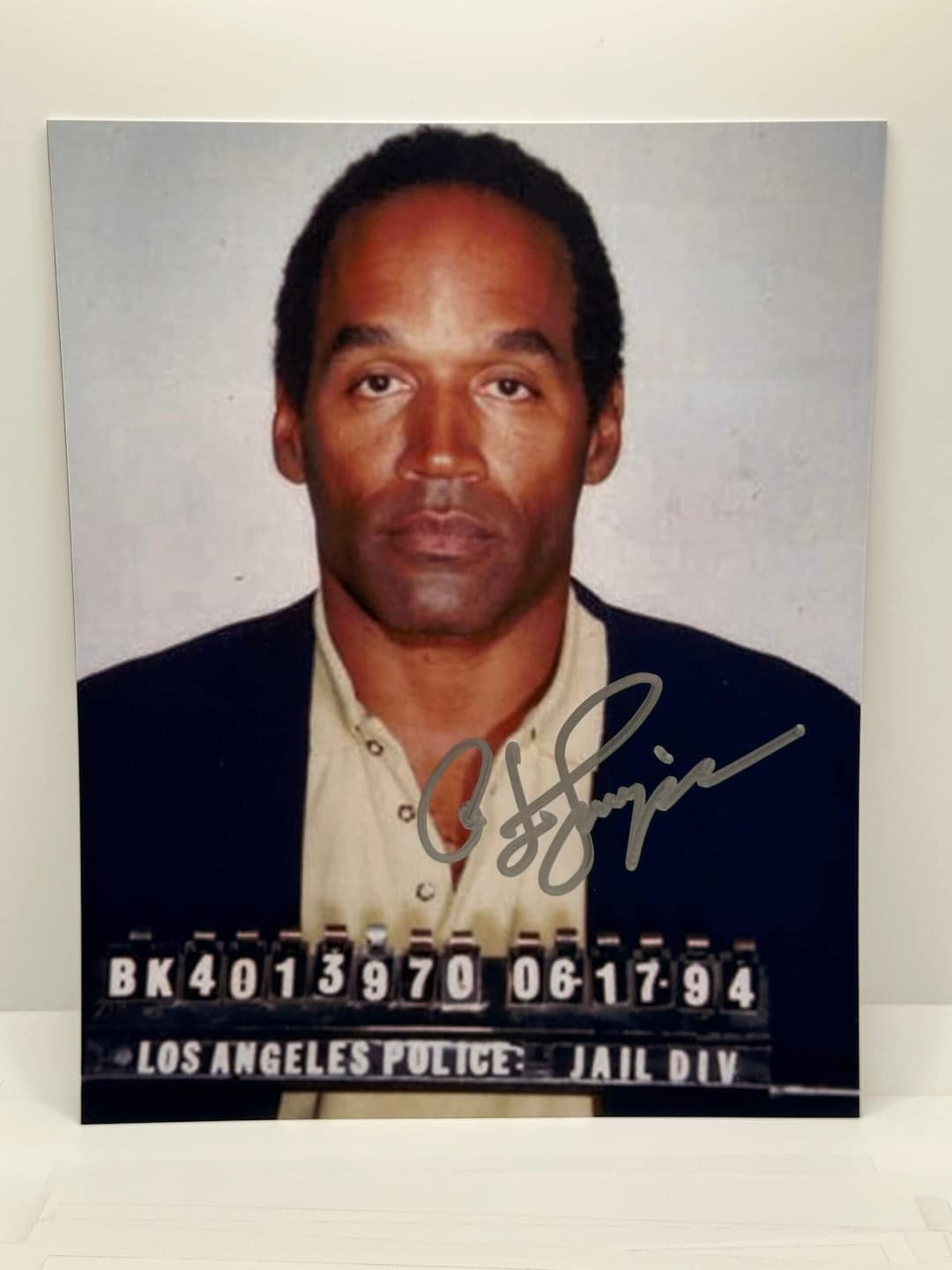 OJ Simpson Mugshot Signed Autographed Photo Authentic 8X10 COA - Etsy