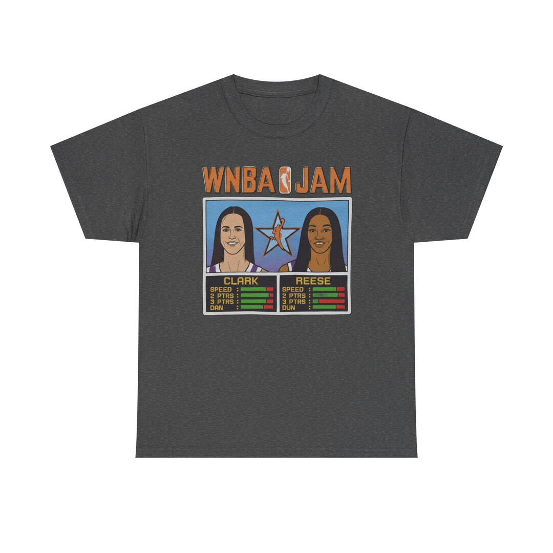 WNBA Jam Shirt, Caitlin Clark and Angel Reese Basketball Tee, Retro ...